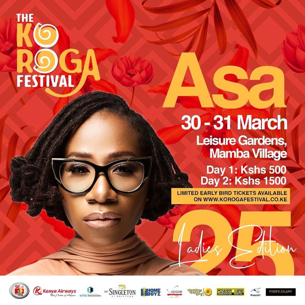 This is Big. Nigerian Singer Asa to headline the 25th Koroga Festival ...