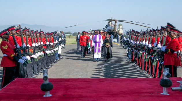 State burial service of the late former President Daniel Moi at Kabarak ...