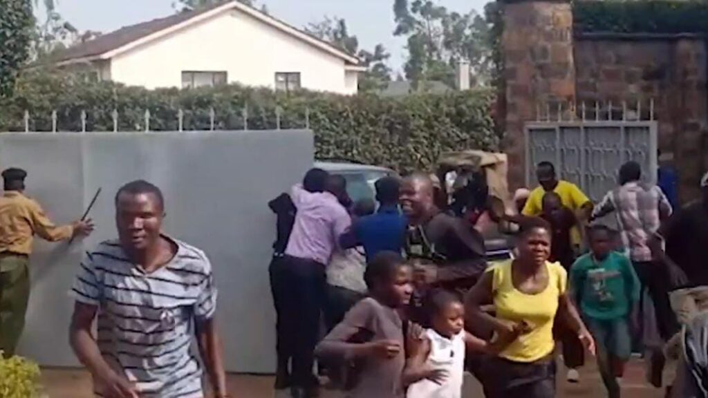 Mourners clash with police after being denied entry into Magoha's ...