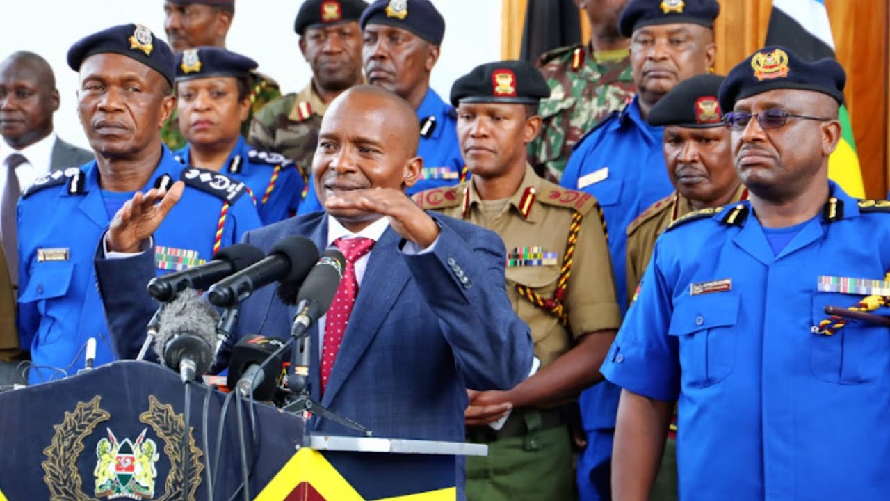 (VIDEO) CS Kindiki orders immediate transfer of police officers who ...
