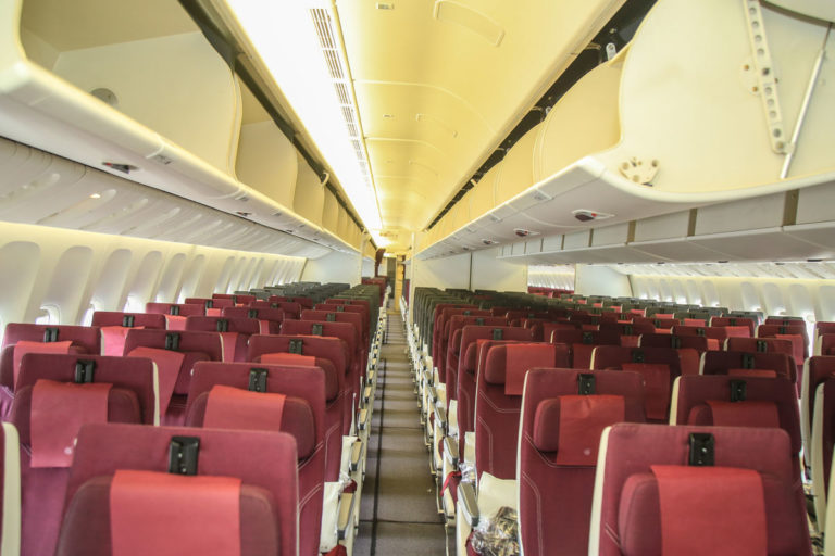 Inside Qatar Airways Hand-Painted Boeing 777 FIFA World Cup Aircraft ...